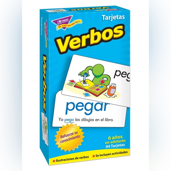 Trend Enterprises | Other | Verbos Spanish Skill Drill Flash Cards ...